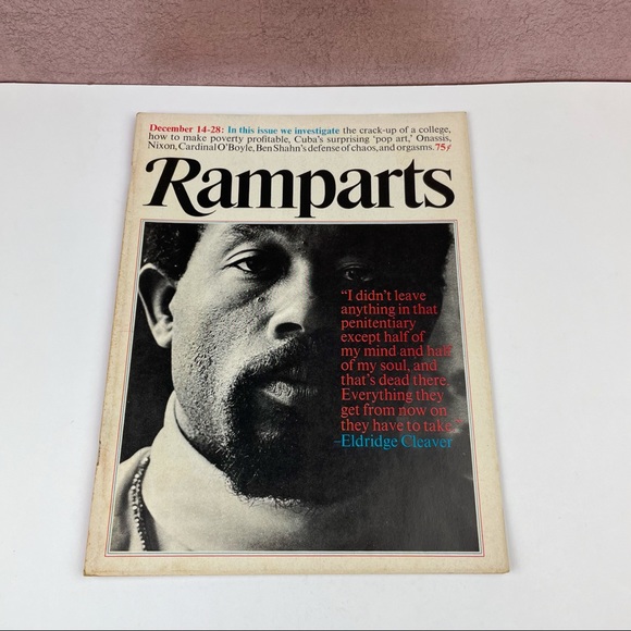 Ramparts | Other | Vintage Ramparts Magazine December 4 1968 Eldridge ...